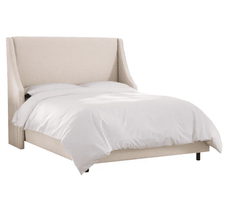 Skyline Custom Upholstered Swoop Wingback Bed Review - Smartest Reviews